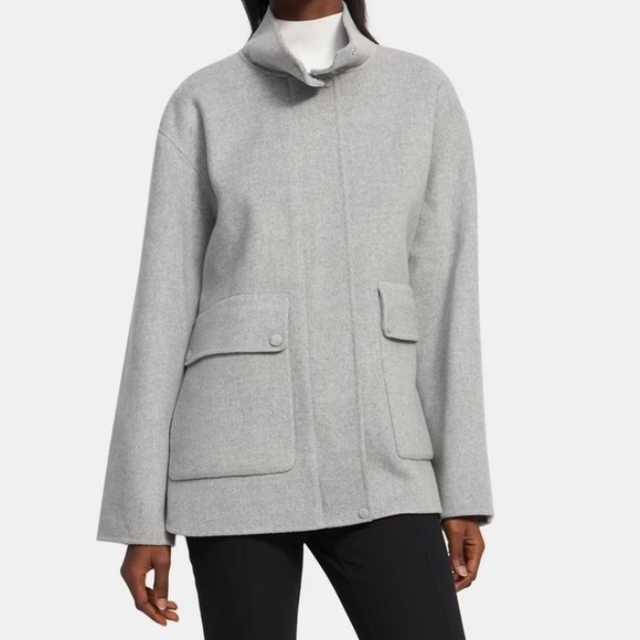 Theory | Jackets & Coats | Theory Utility Coat In Doubleface ...
